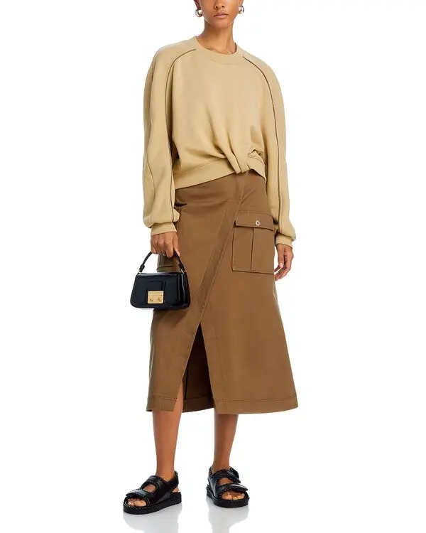 3.1 phillip lim layered look utility dress In Khaki/Oak - 80% Off colorgrp-50720