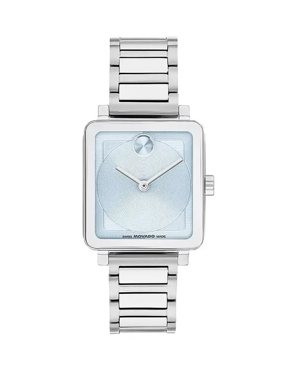 Movado Bold Evolution 2.0 Square Watch, 26mm X 28mm - Blue/silver
