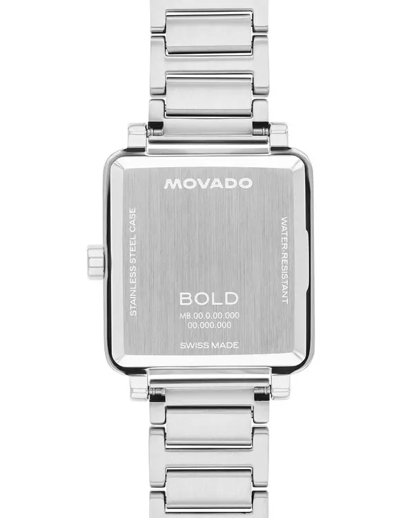 Movado Bold Evolution 2.0 Square Watch, 26mm X 28mm - Blue/silver