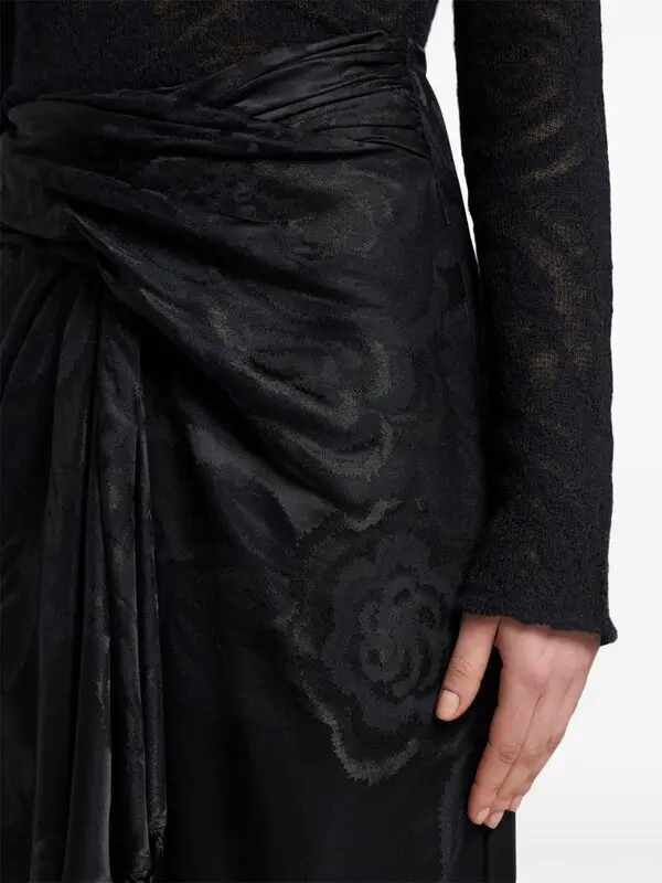 Etro Fringed Jacquard Maxi Skirt
