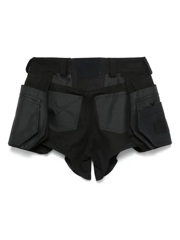 MUGLER Technical Fabric Cargo Shorts