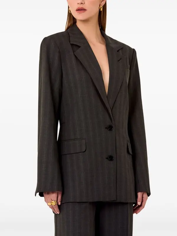 NICHOLAS Nadia Pinstripe Blazer - Grey