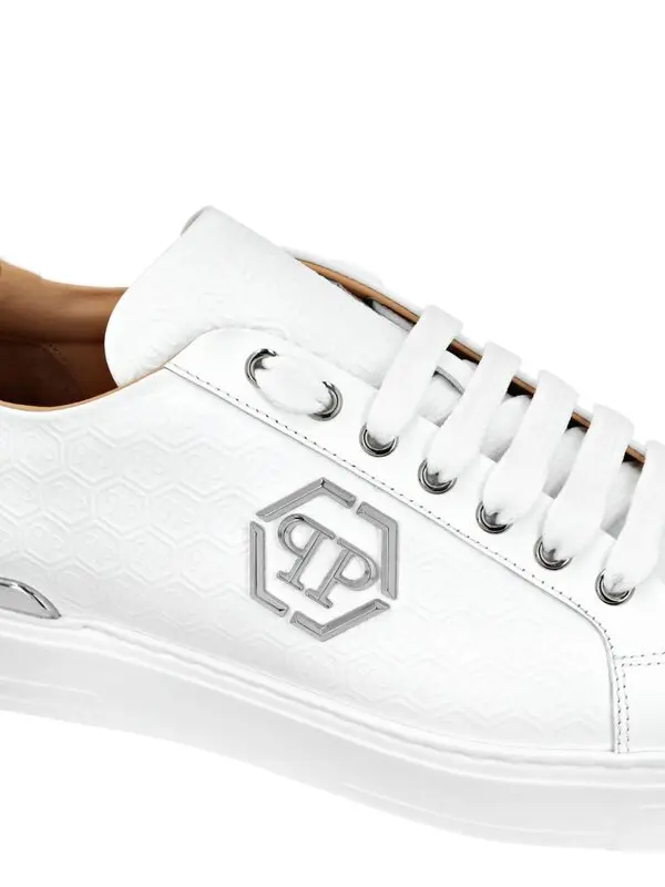 Philipp Plein Lo-top Leather Sneakers