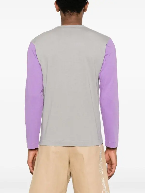 Play Comme Des Garcon Heart-patch T-shirt - Grey