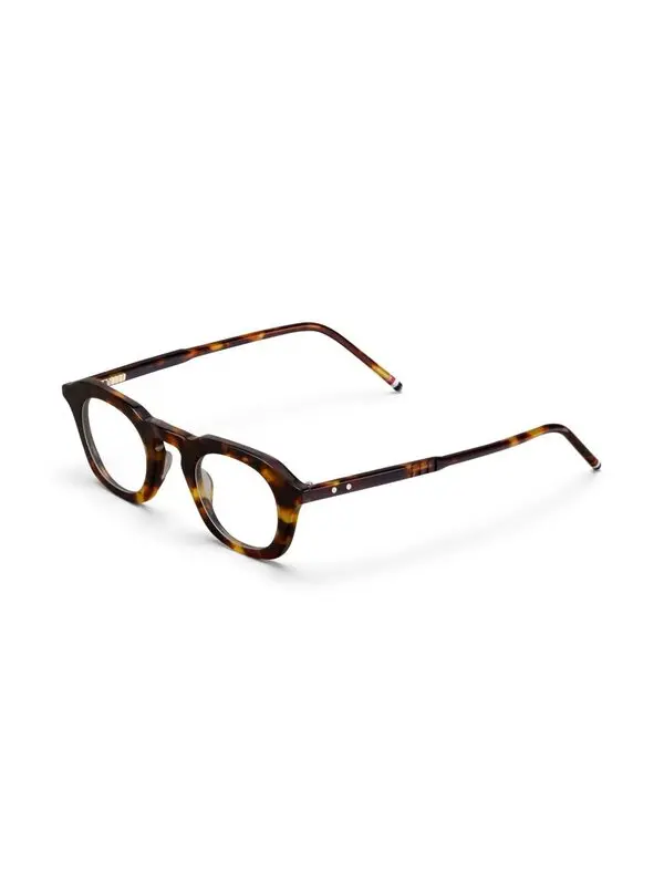 Thom Browne Tortoiseshell Square-frame Glasses - Brown