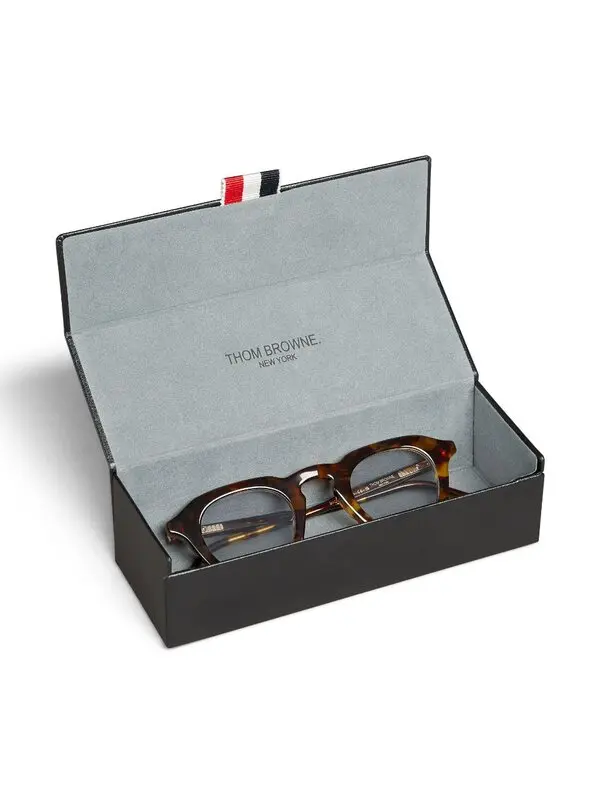 Thom Browne Tortoiseshell Square-frame Glasses - Brown