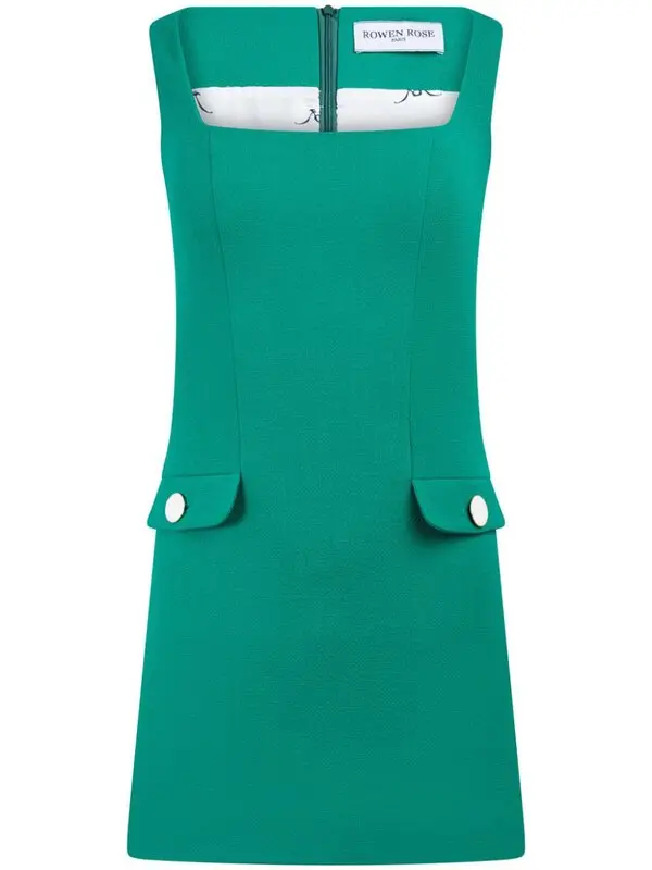 ROWEN ROSE Sleeveless Wool Mini Dress