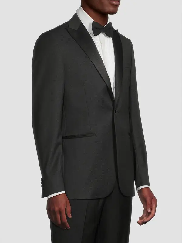 Corneliani Jacquard Tuxedo Peak-lapel Jacket