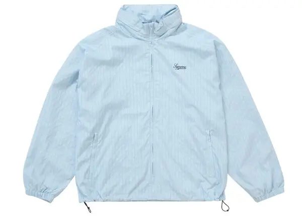 Supreme Reflective Pinstripe Track Jacket - Light Blue