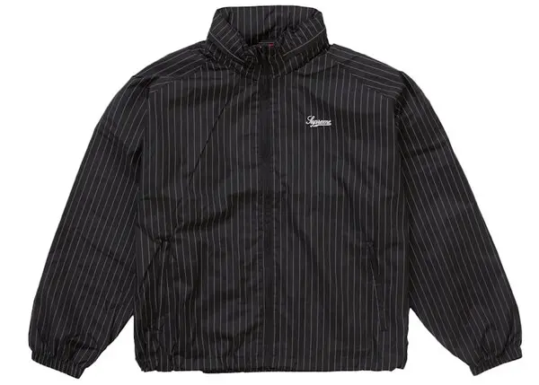Supreme Reflective Pinstripe Track Jacket - Black