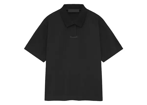 Fear Of God Essentials Pique Polo Shirt - Black