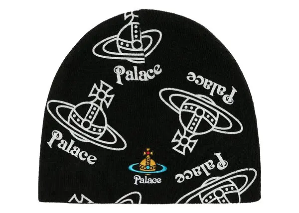 PALACE X Vivienne Westwood Jersey Beanie - Black