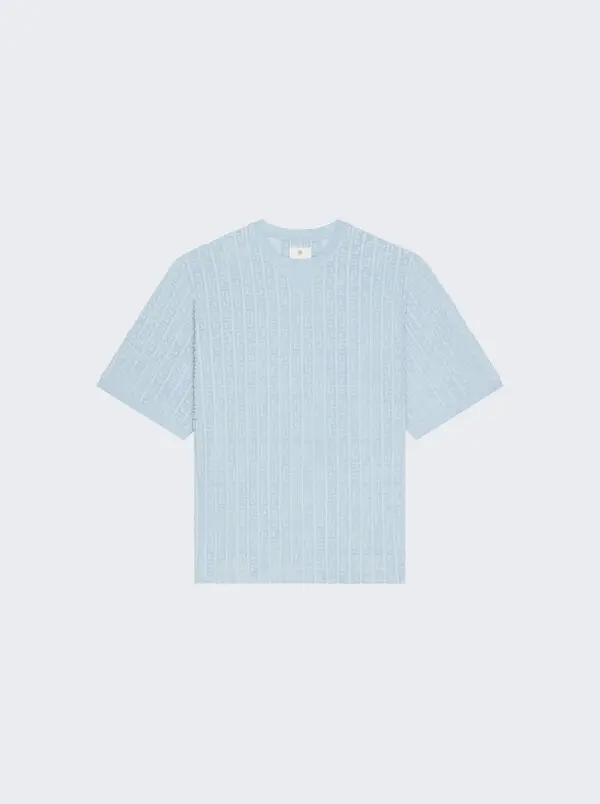 Givenchy Towelling Short Sleeve Tee - Sky Blue