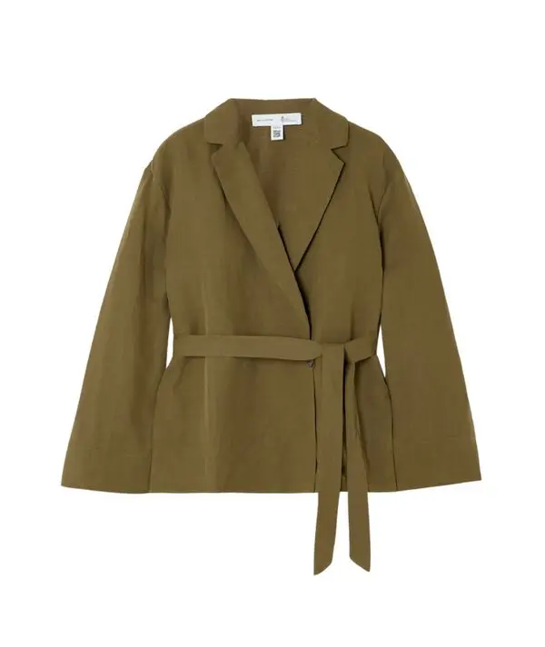 NET-A-PORTER FOR THE KING’S FOUNDATION Belted Linen And Tencel Lyocell-blend Jacket