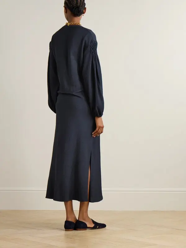 blue dress net a porter 36 Royal Blue Pinstripe Blazer With White Pants