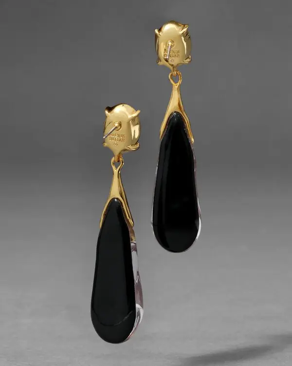 Alexis Bittar Crystal Teardrop Earrings - Dusty Rose