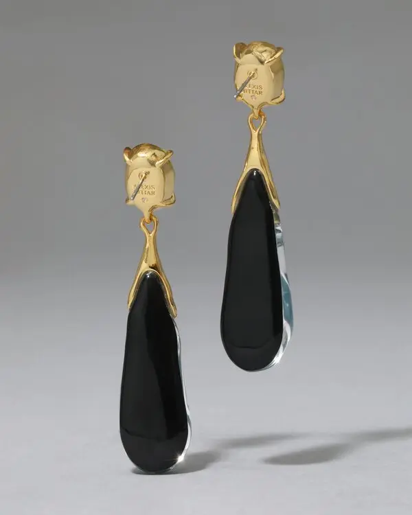Alexis Bittar Bonbon Crystal Small Teardrop Earrings - Metallic Sky