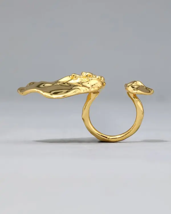 Alexis Bittar Brut Double Disc Ring