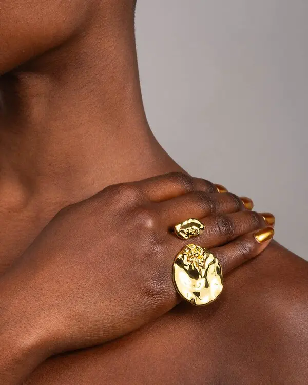 Alexis Bittar Brut Double Disc Ring