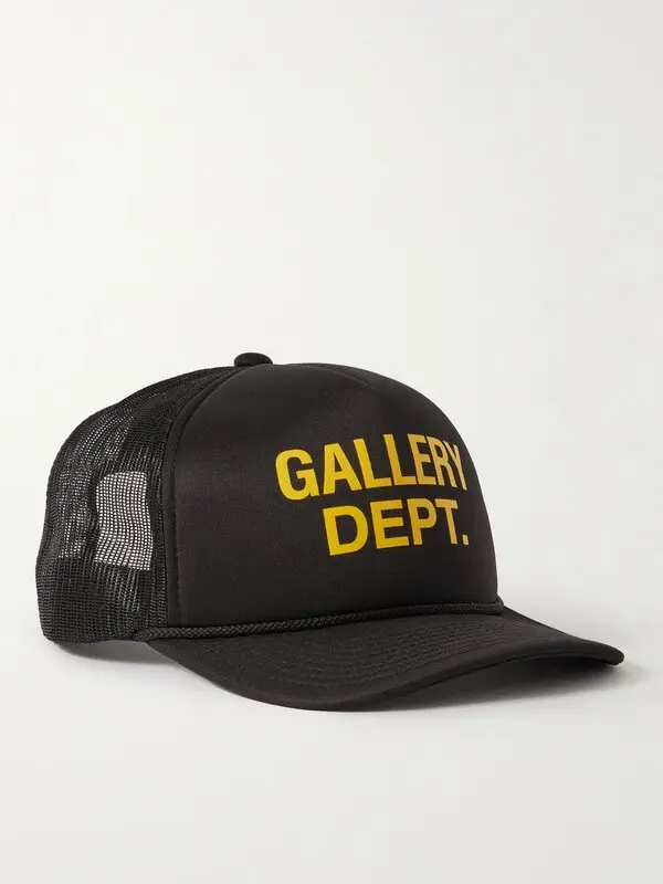 GALLERY DEPT. Logo-print Trucker Cap - Black