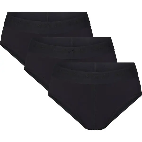 SKIMS 3-pack Seamless Modal Blend Briefs - Obsidian