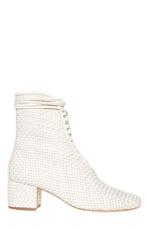 DANIELLA SHEVEL Kamari Ankle Boots - Ivory