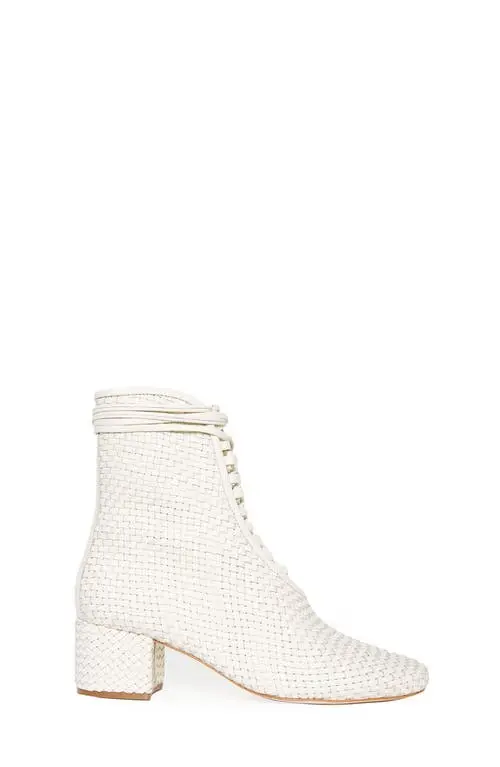 DANIELLA SHEVEL Kamari Ankle Boots - Ivory