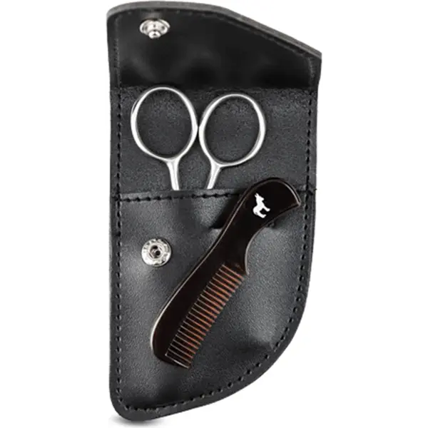 PETE & PEDRO Beard Care Comb & Scissors Kit - None