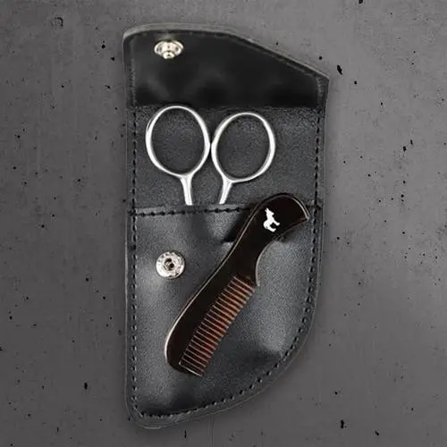 PETE & PEDRO Beard Care Comb & Scissors Kit - None