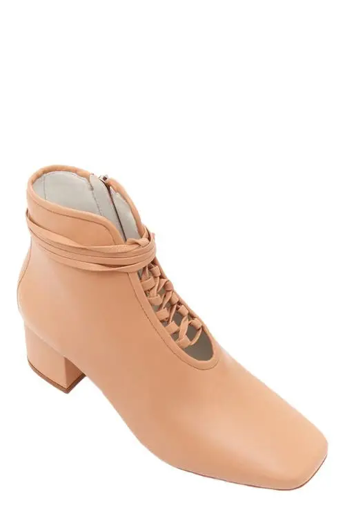 DANIELLA SHEVEL Cleo Ankle Boot - Beige