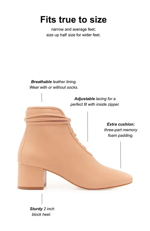 DANIELLA SHEVEL Cleo Ankle Boot - Beige