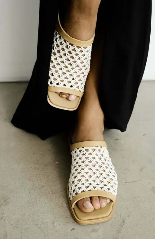 DANIELLA SHEVEL Alba Jute Sandals - White