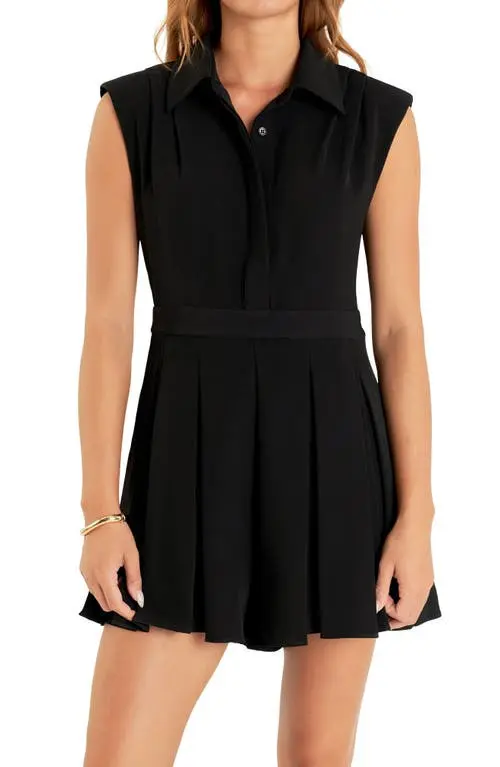 English Factory Pleated Romper
