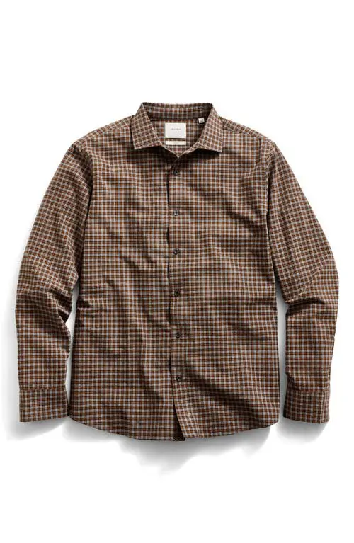 Billy Reid Tuscumbia Sport Shirt - Oak/grey