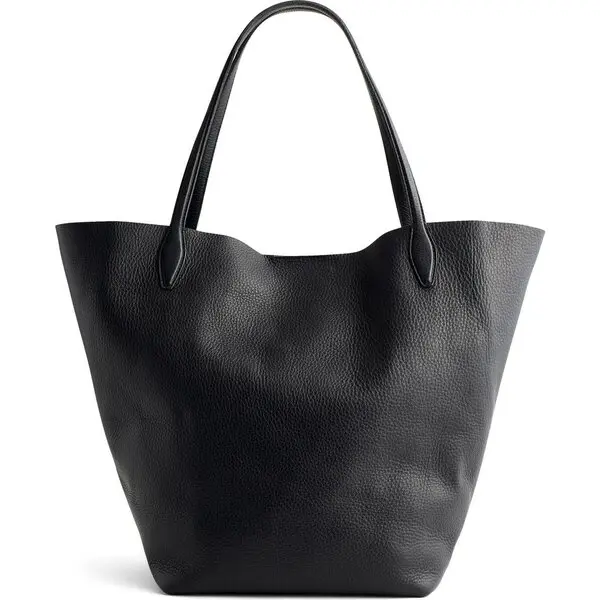 Madewell Oversized Soft Grain Leather Shopper Tote