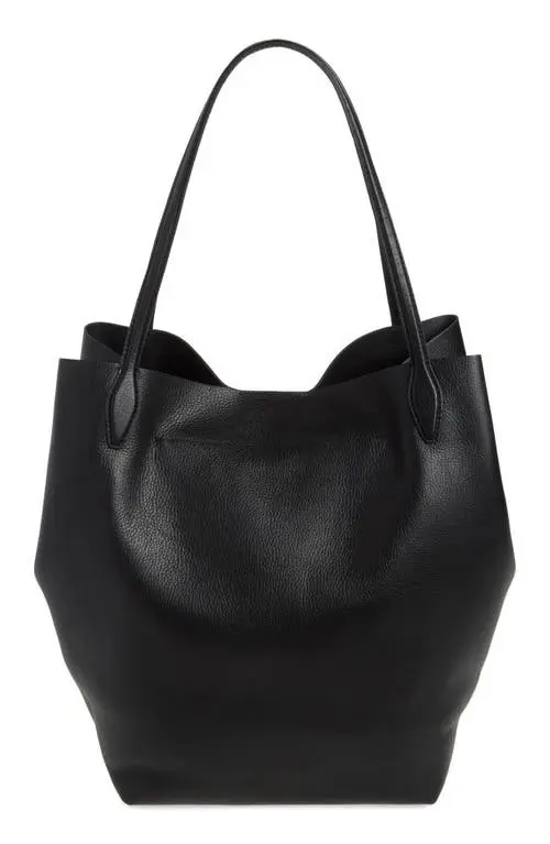 Madewell Oversized Soft Grain Leather Shopper Tote