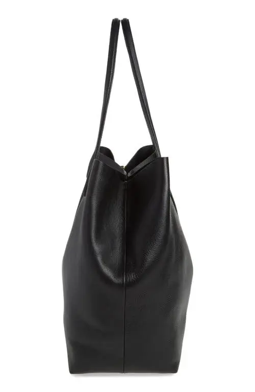 Madewell Oversized Soft Grain Leather Shopper Tote