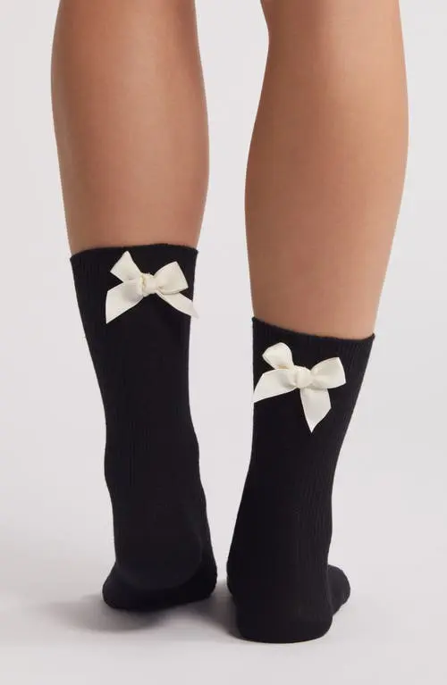 CASA CLARA Bow Crew Socks