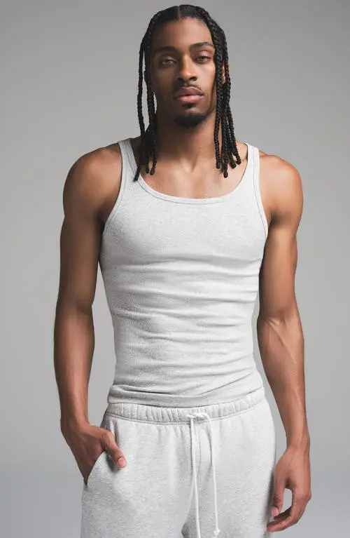 SKIMS 3-pack Rib Stretch Cotton Tanks - Ecru Multi