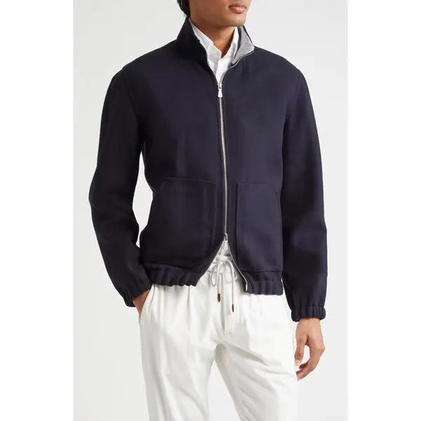 Eleventy Wool Double Face Jacket