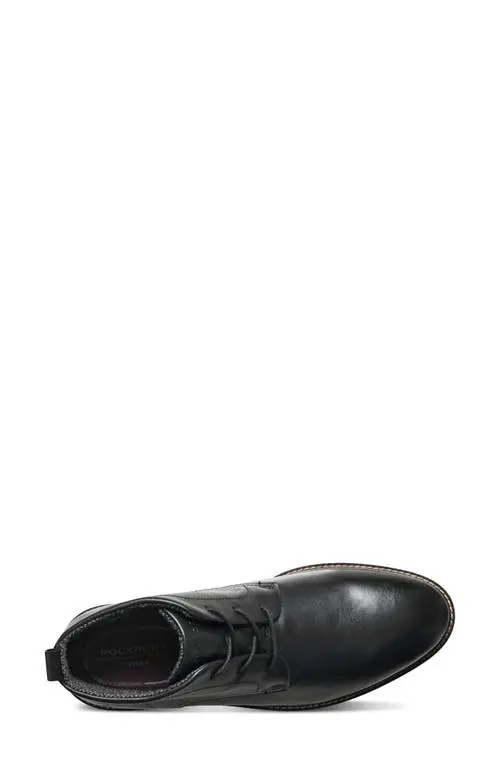 Rockport Caspe Leather Lace-up Boots - Black