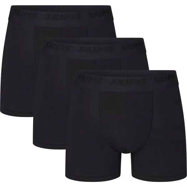 SKIMS 3-pack 3-inch Stretch Modal Boxer Briefs - Obsidian