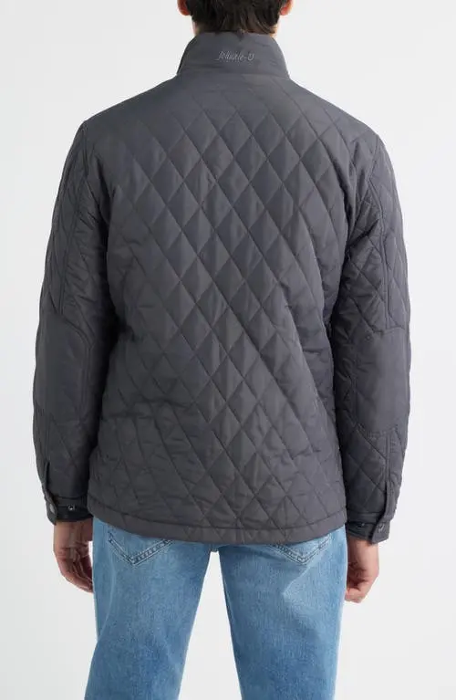 Johnnie-o Juno Quilted Jacket - Dark Gray
