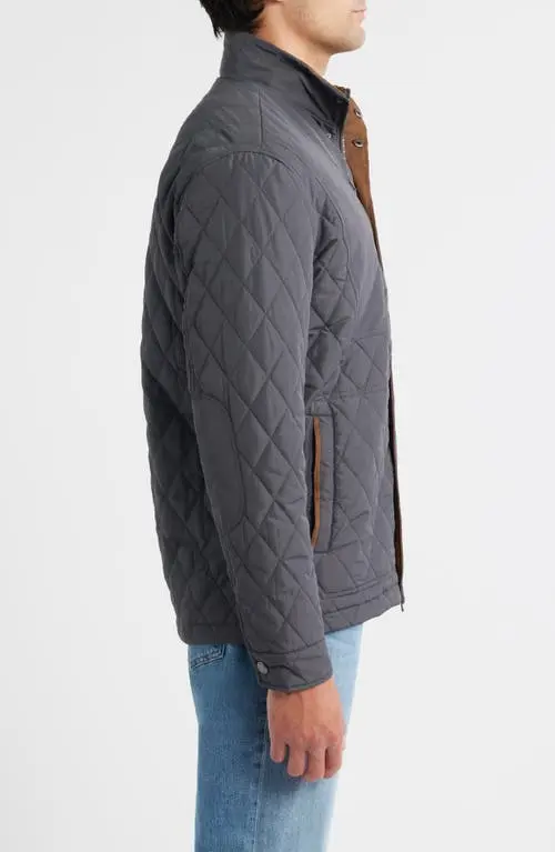 Johnnie-o Juno Quilted Jacket - Dark Gray