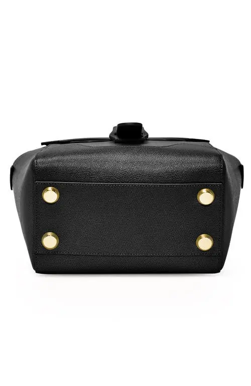 Senreve Mini Maestra Pebbled Leather 4-way Convertible Handbag - Noir