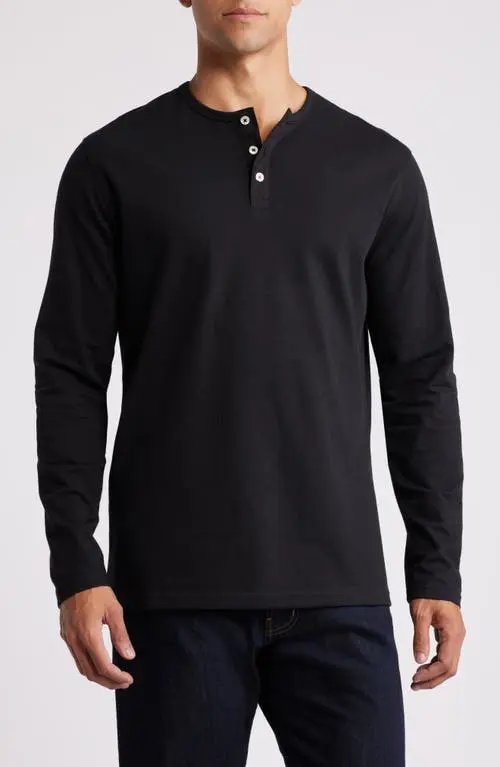 Stone Rose Comfort Slub Piqué Henley