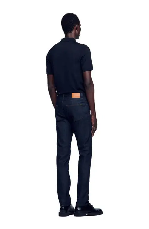 Sandro Narrow Cut Raw Jeans - Raw-denim