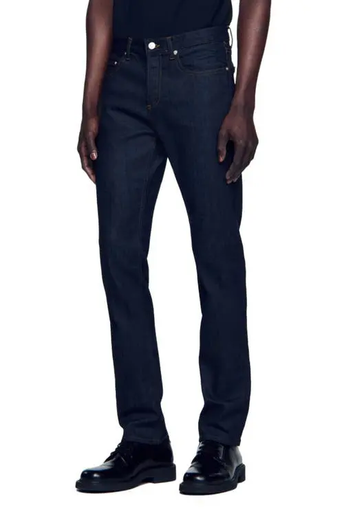 Sandro Narrow Cut Raw Jeans - Raw-denim