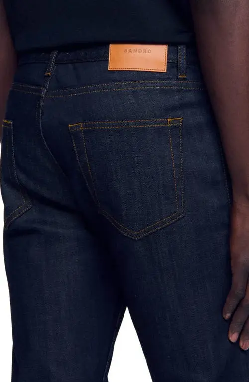 Sandro Narrow Cut Raw Jeans - Raw-denim