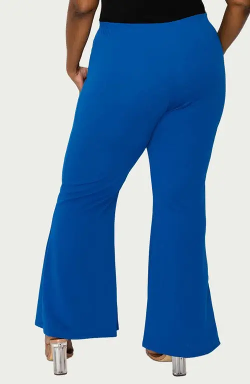 L I V D Button High Waist Flare Pants